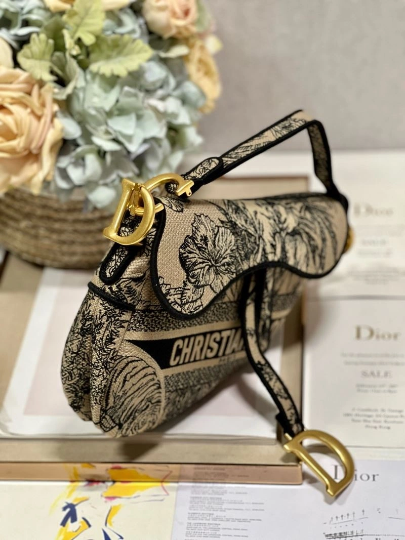 Genuine Christian Dior Saddle Bags
