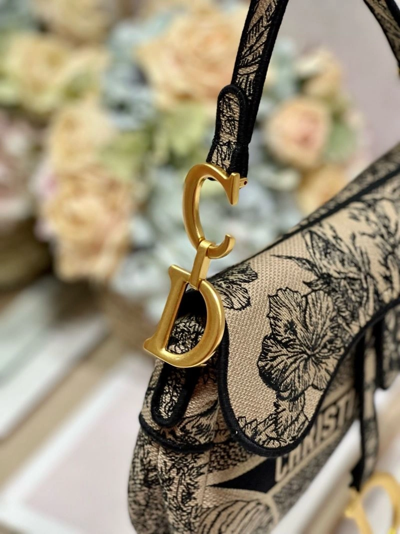 Genuine Christian Dior Saddle Bags