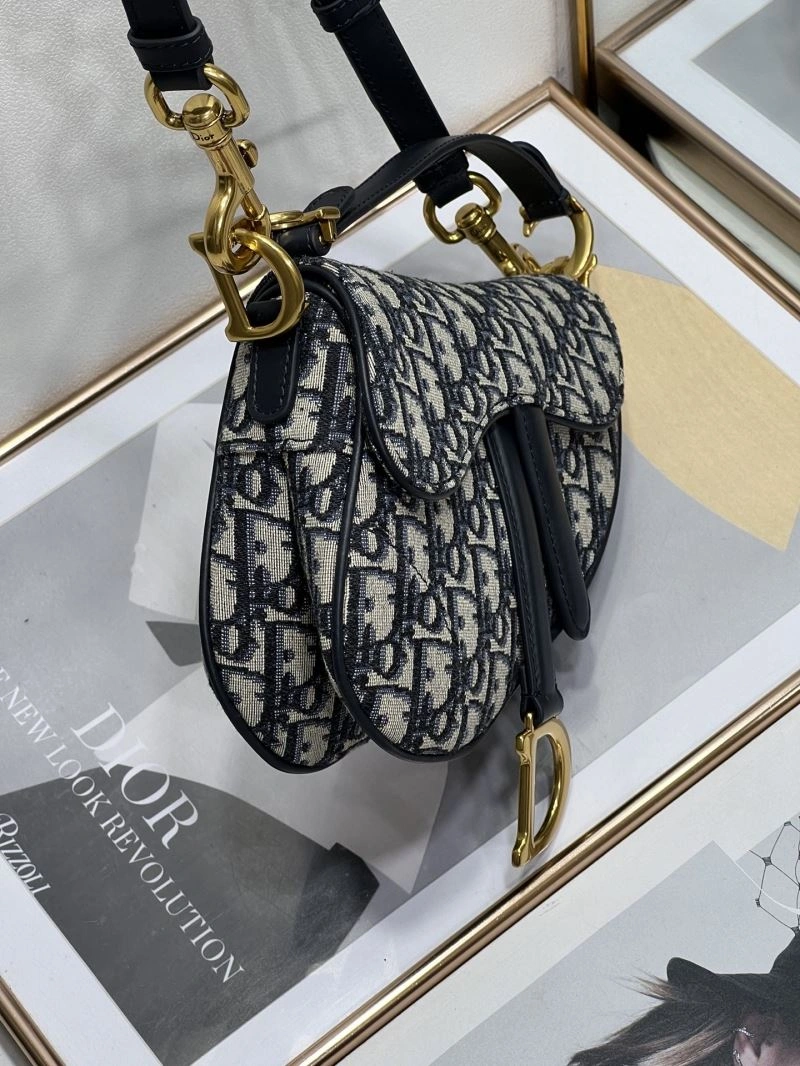 Brand-authenticated Christian Dior Saddle Bags