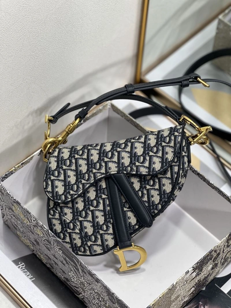 Brand-authenticated Christian Dior Saddle Bags