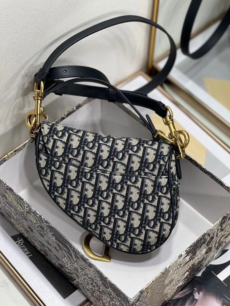Brand-authenticated Christian Dior Saddle Bags