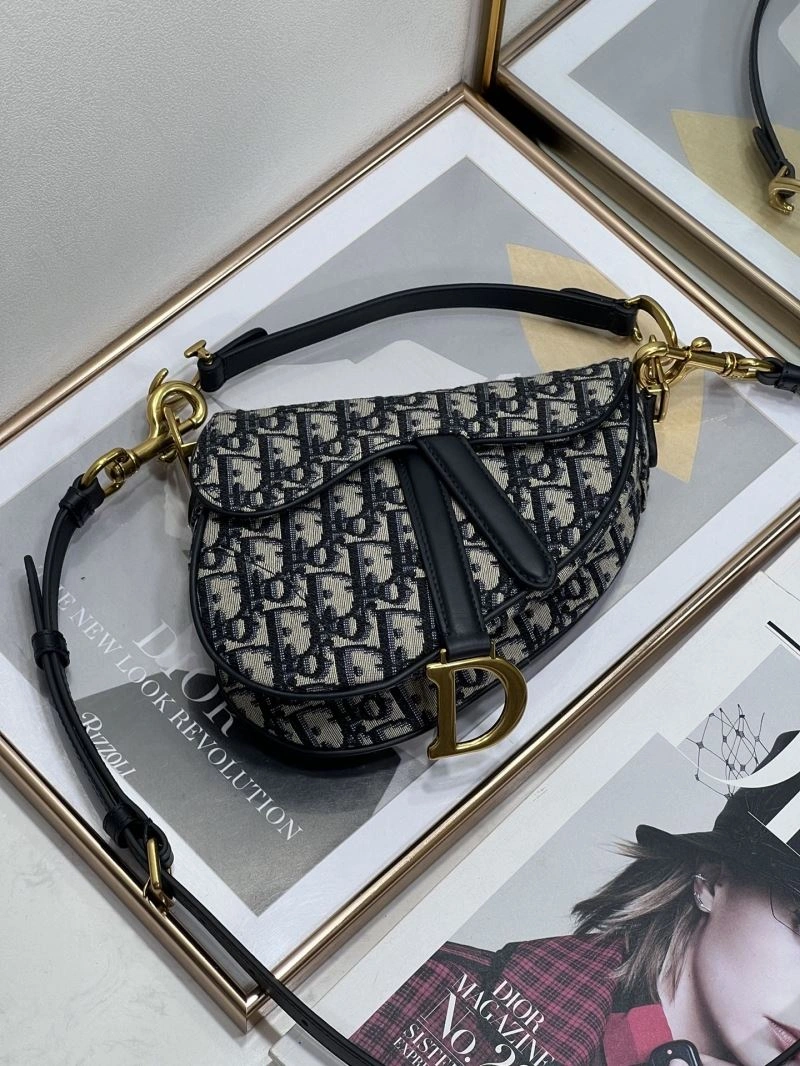 Brand-authenticated Christian Dior Saddle Bags