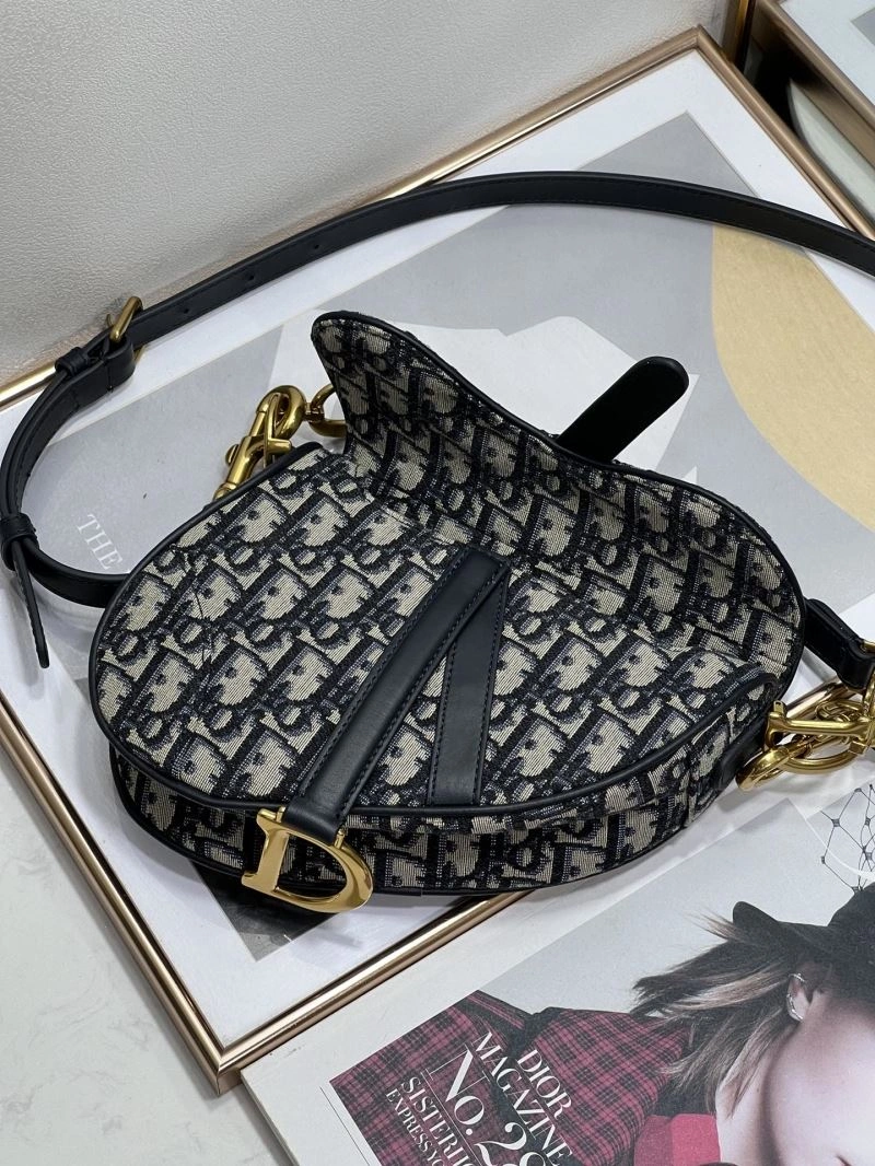 Brand-authenticated Christian Dior Saddle Bags