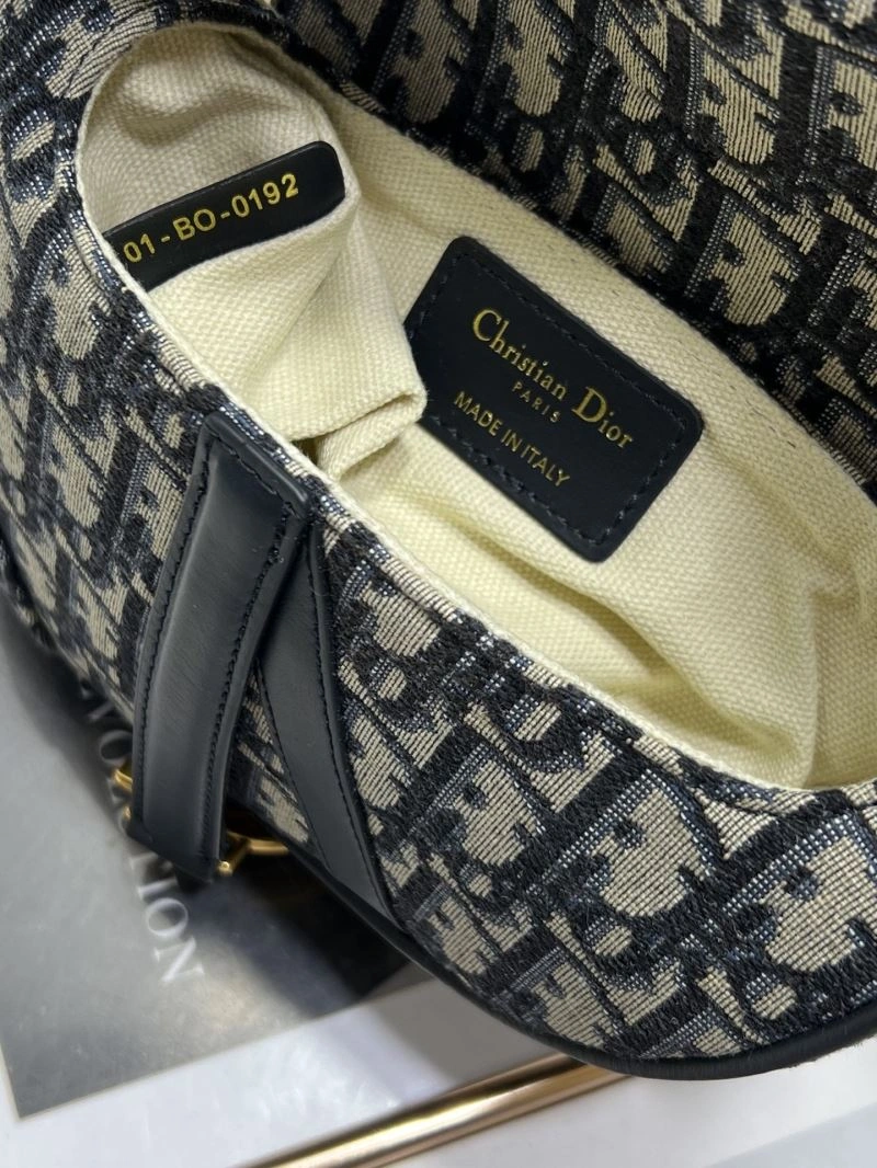 Brand-authenticated Christian Dior Saddle Bags
