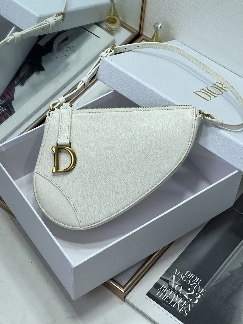 Brand-authenticated Christian Dior Saddle Bags