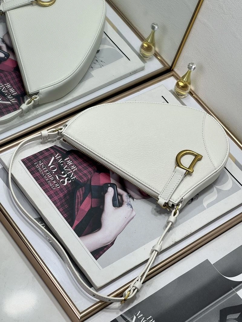 Brand-authenticated Christian Dior Saddle Bags