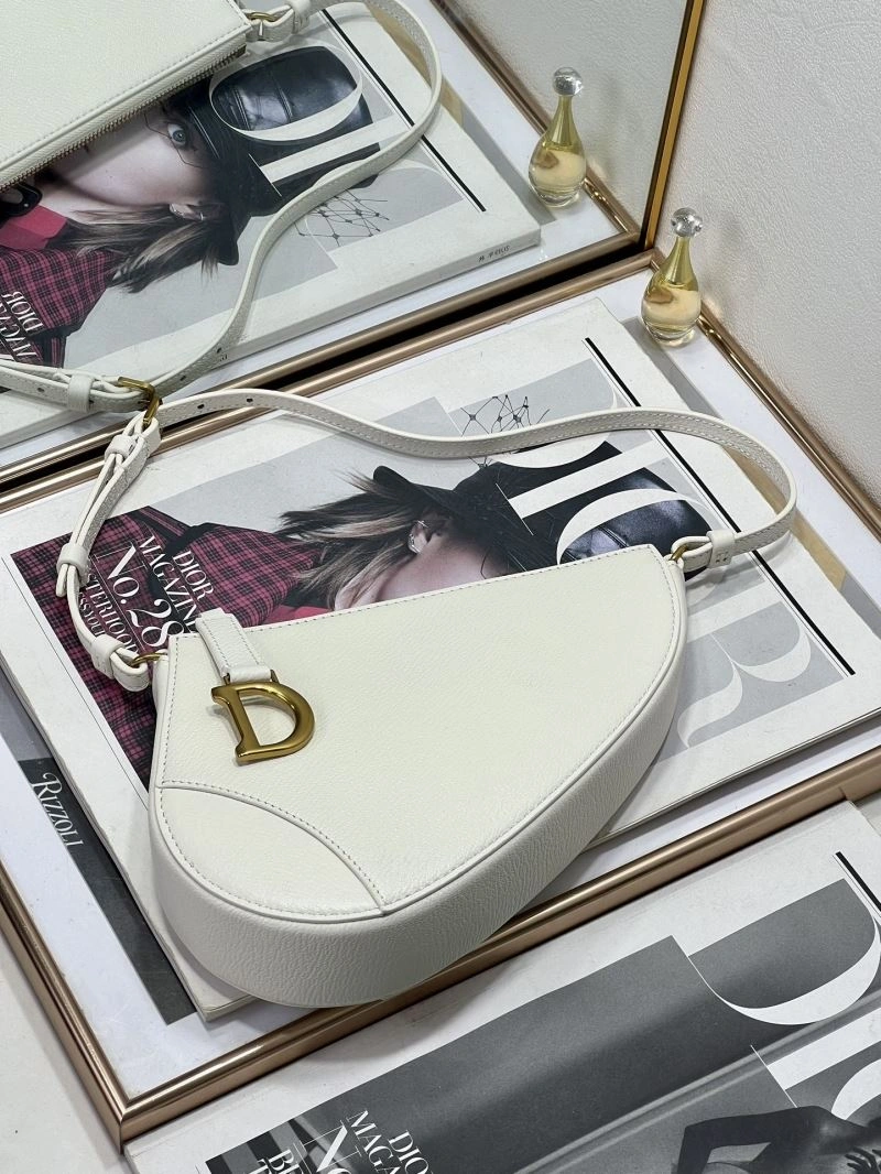 Brand-authenticated Christian Dior Saddle Bags