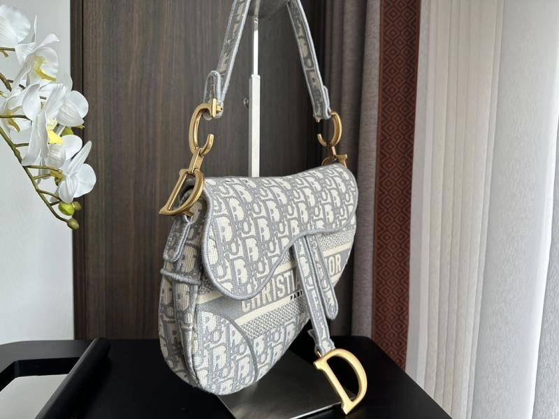 Genuine Christian Dior Saddle Bags