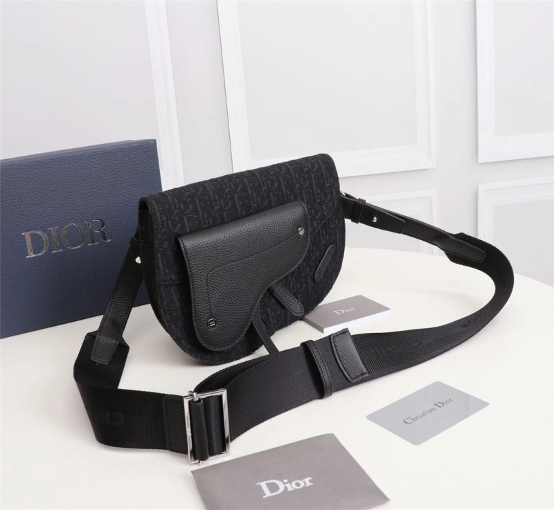 Brand-authenticated Christian Dior Saddle Bags