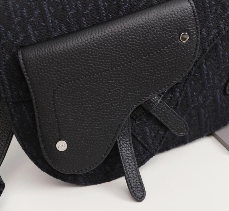 Brand-authenticated Christian Dior Saddle Bags