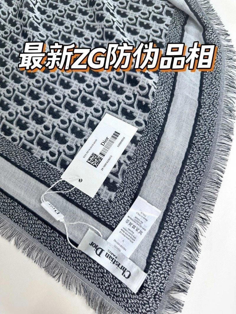 Brand-authenticated Christian Dior Scarf