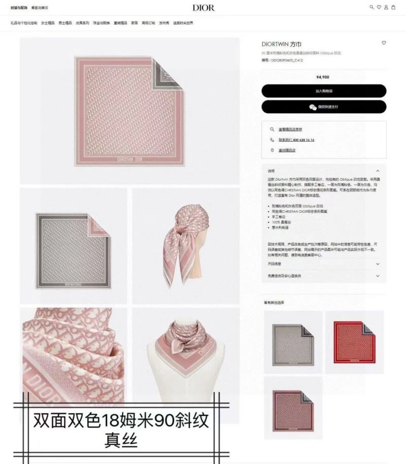 Christian Dior Scarf
