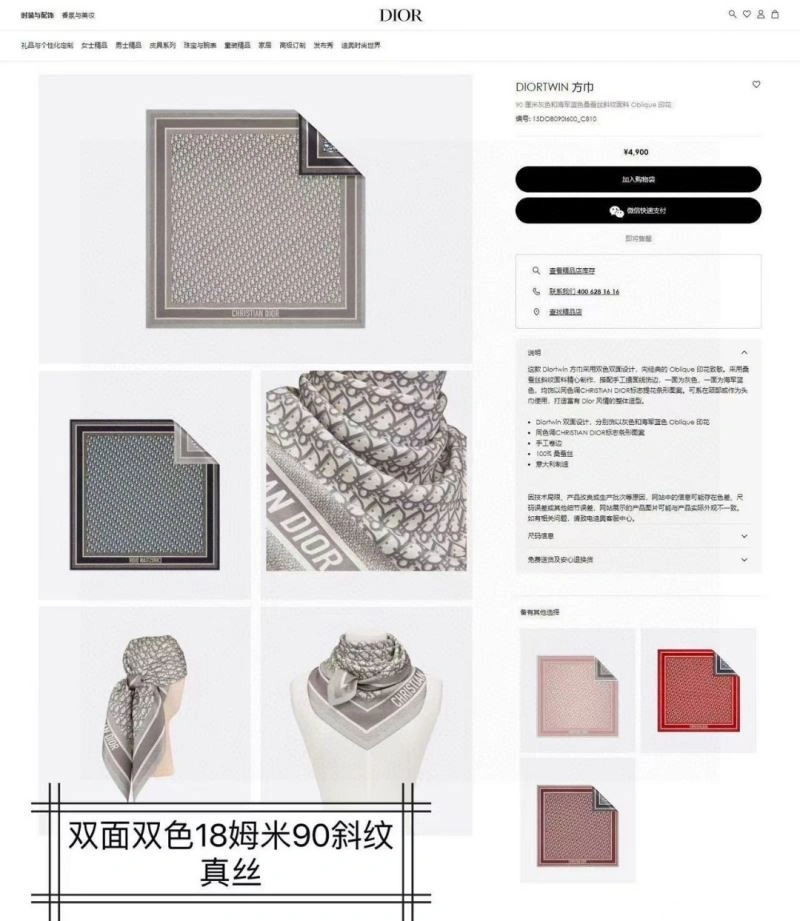 Christian Dior Scarf