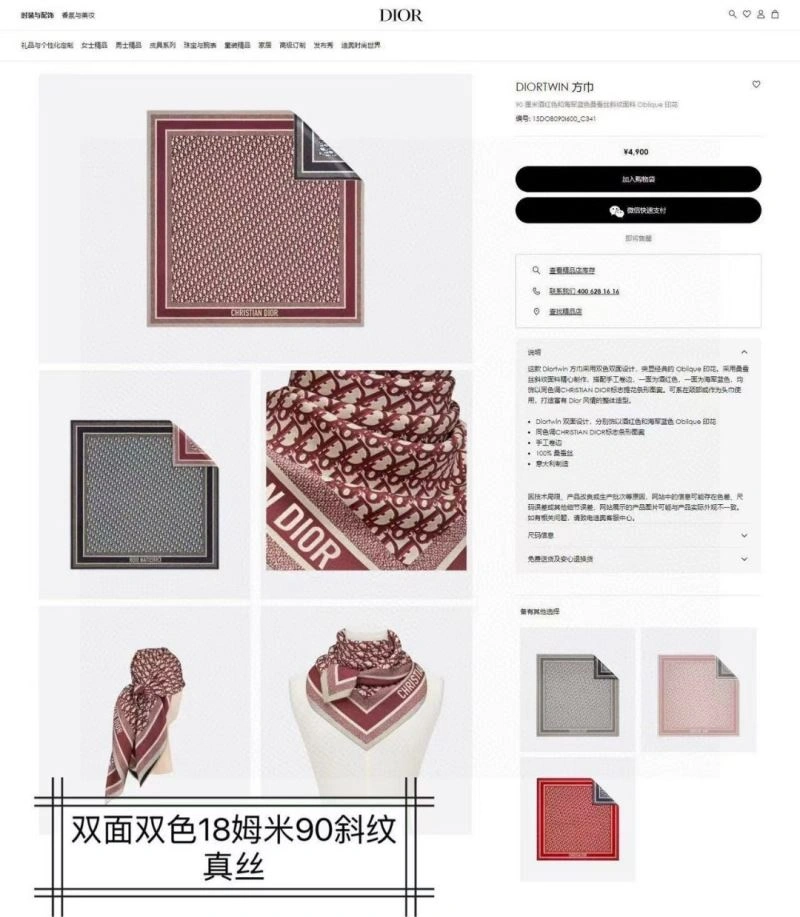 Christian Dior Scarf