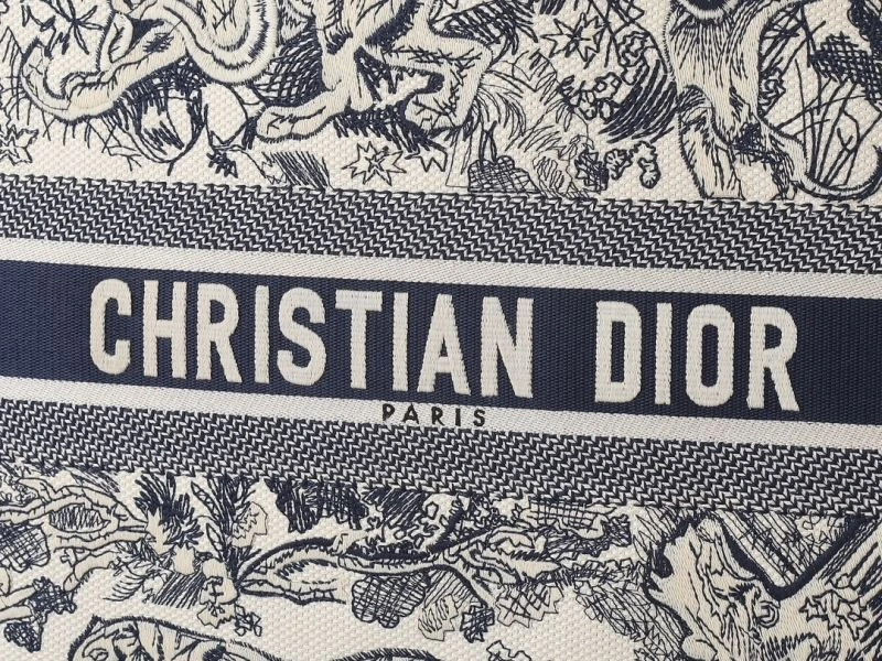 Brand-authenticated Christian Dior Shopping Bags