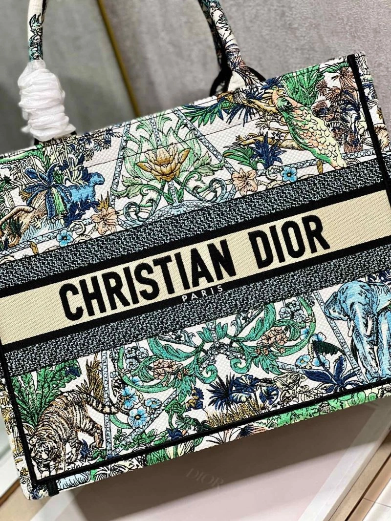 Brand-authenticated Christian Dior Shopping Bags