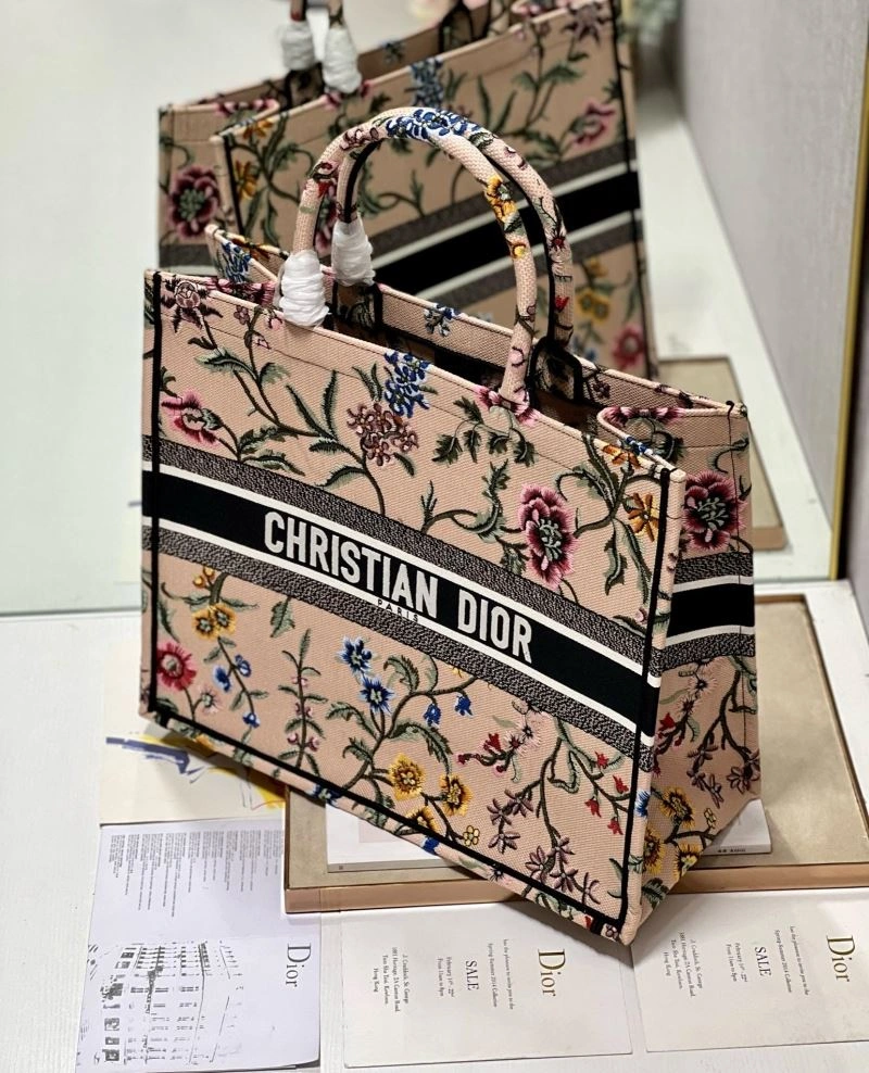 Brand-authenticated Christian Dior Shopping Bags
