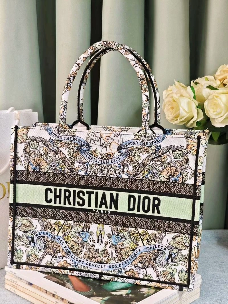 Brand-authenticated Christian Dior Shopping Bags