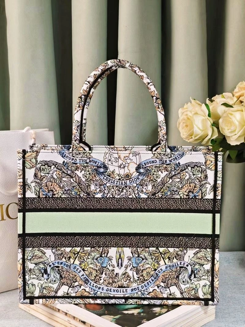 Brand-authenticated Christian Dior Shopping Bags