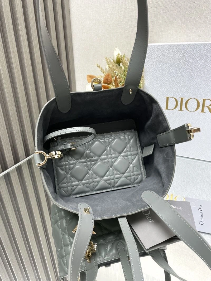 Brand-authenticated Christian Dior Shopping Bags