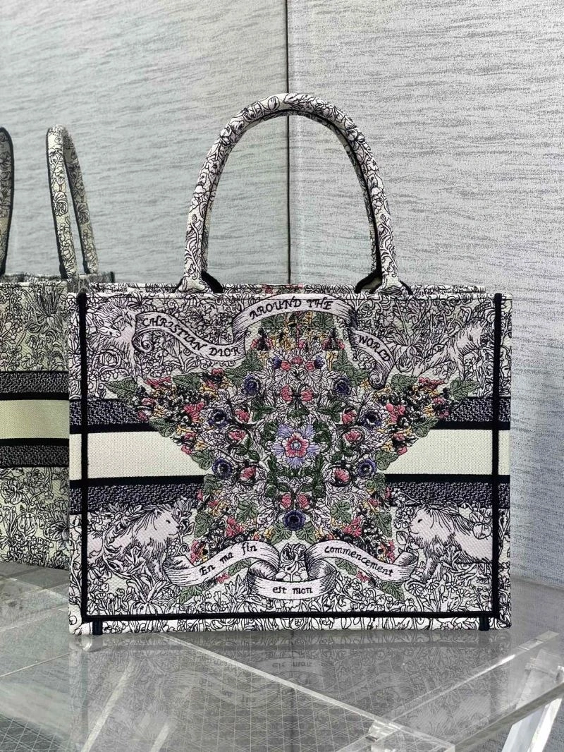 Brand-authenticated Christian Dior Shopping Bags