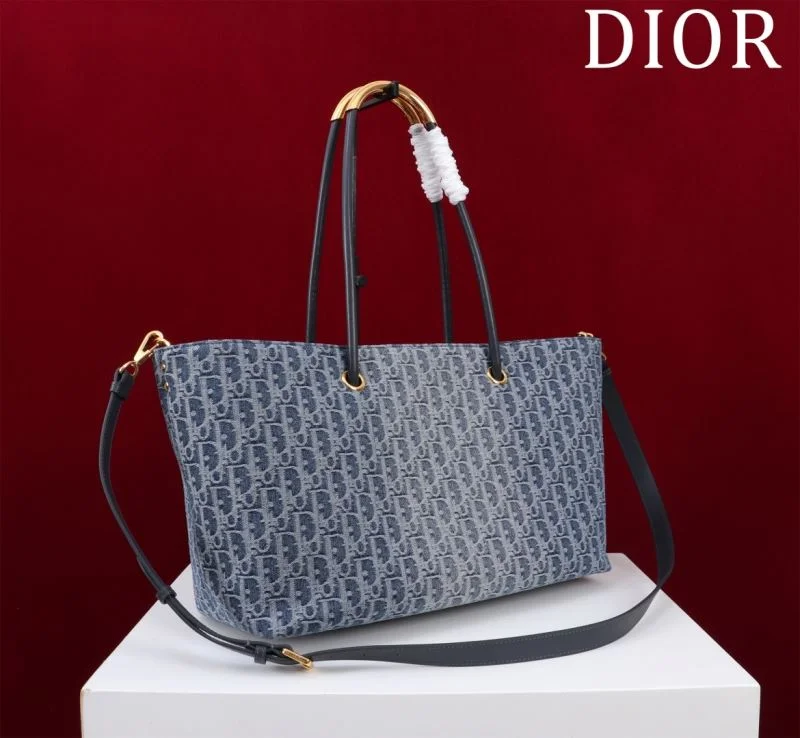 Brand-authenticated Christian Dior Shopping Bags