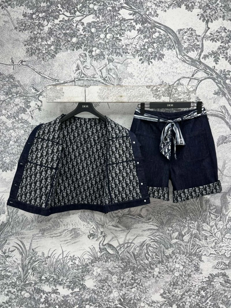 Brand-authenticated Christian Dior Short Suits