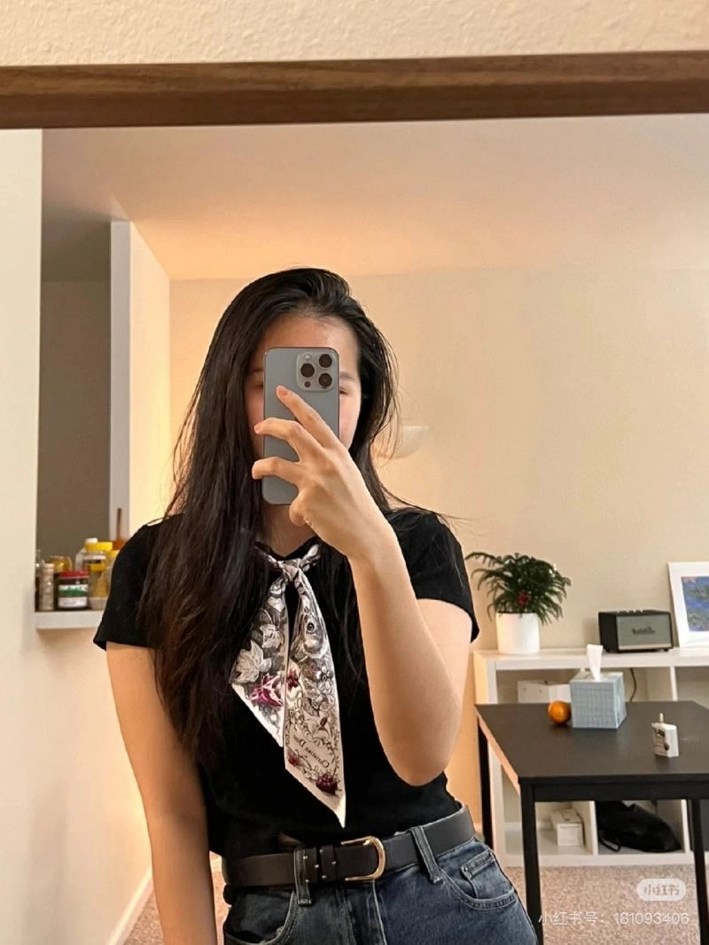 Top mirror Christian Dior Silk