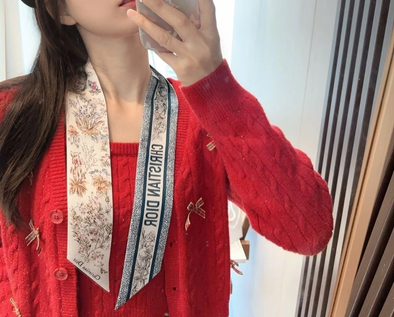 Top mirror Christian Dior Silk