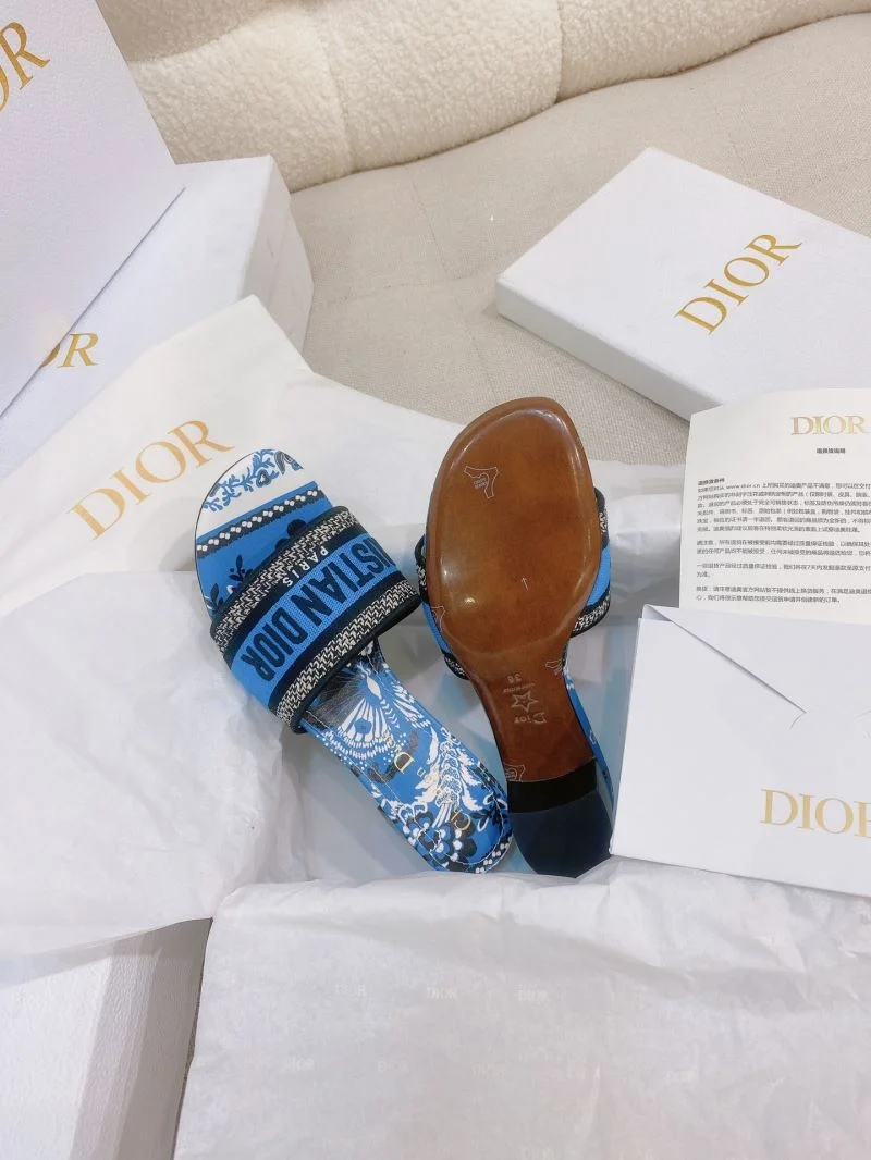 Brand-authenticated Christian Dior Slippers