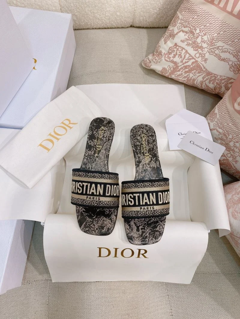 Brand-authenticated Christian Dior Slippers