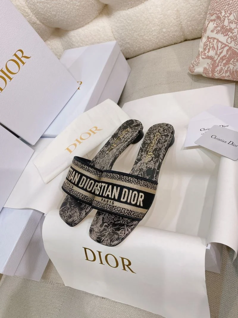 Brand-authenticated Christian Dior Slippers