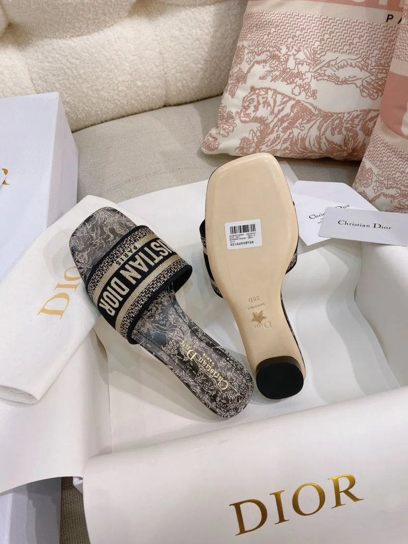 Brand-authenticated Christian Dior Slippers