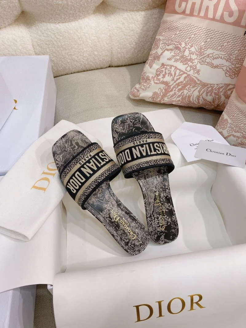 Brand-authenticated Christian Dior Slippers