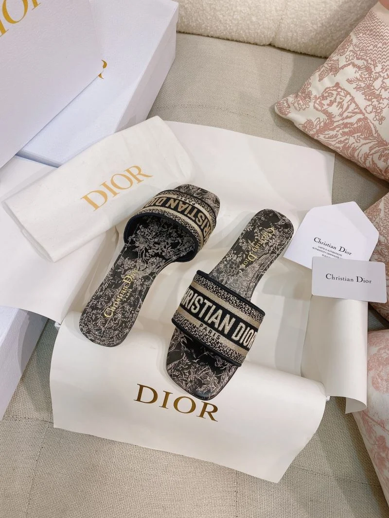 Brand-authenticated Christian Dior Slippers