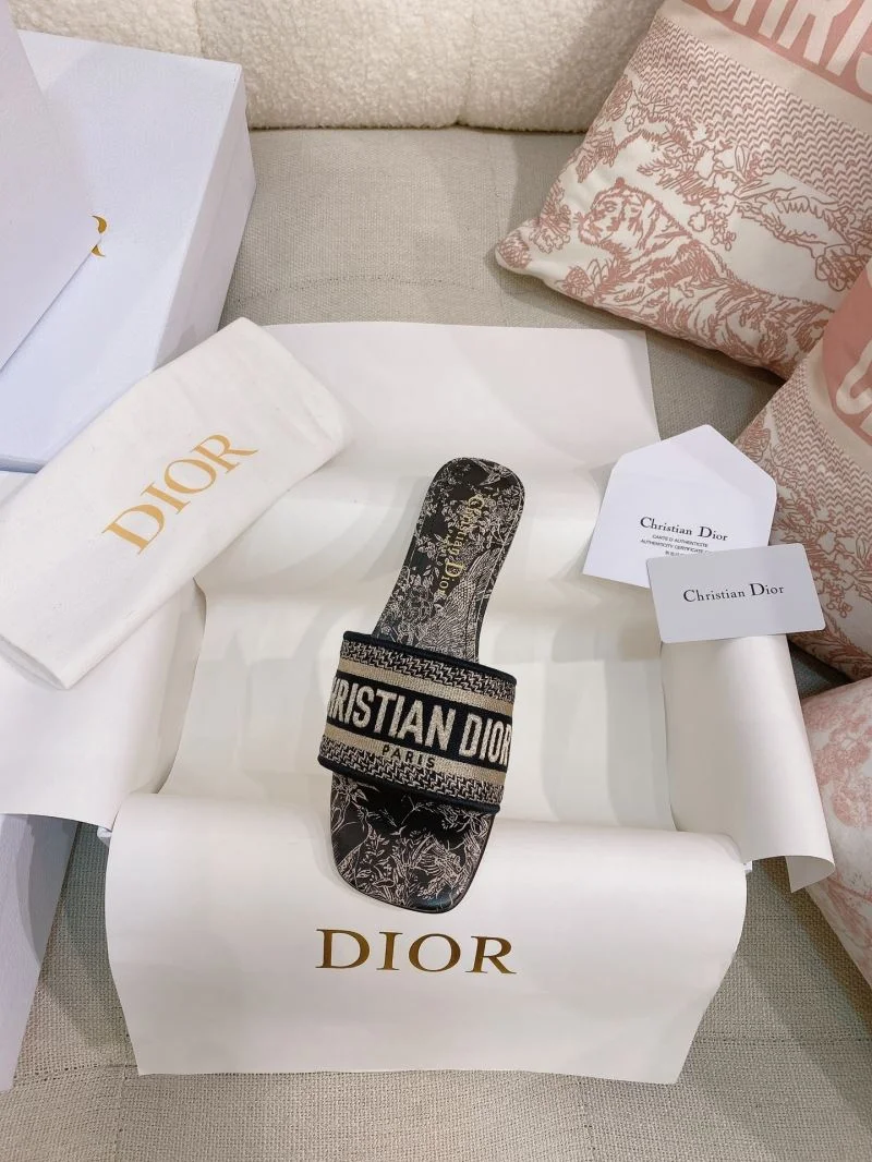 Brand-authenticated Christian Dior Slippers