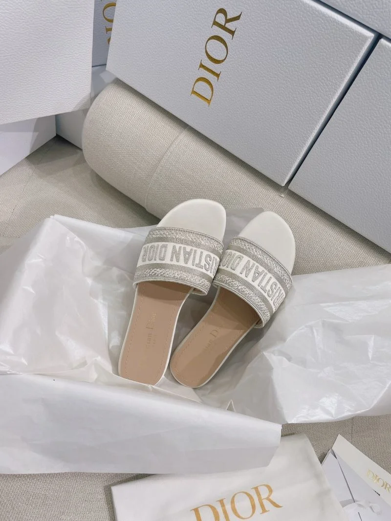 Brand-authenticated Christian Dior Slippers