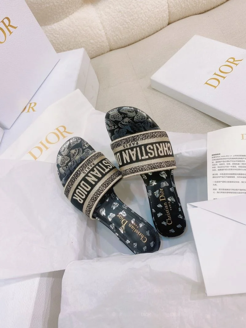 Brand-authenticated Christian Dior Slippers