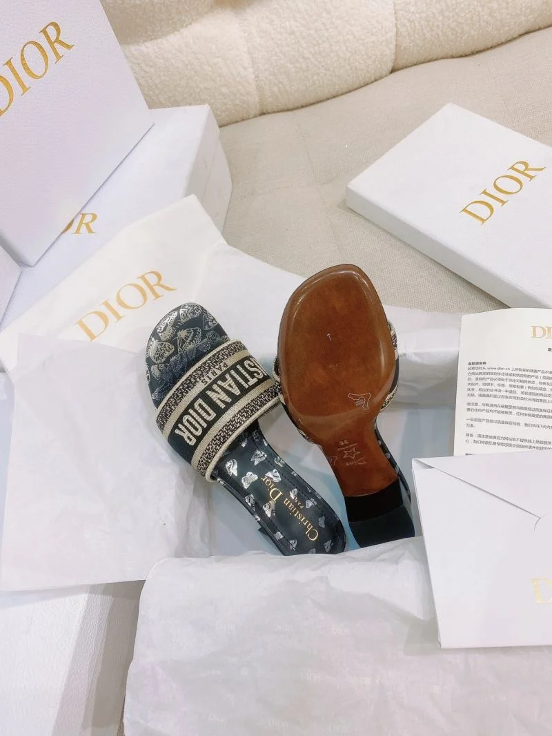 Brand-authenticated Christian Dior Slippers