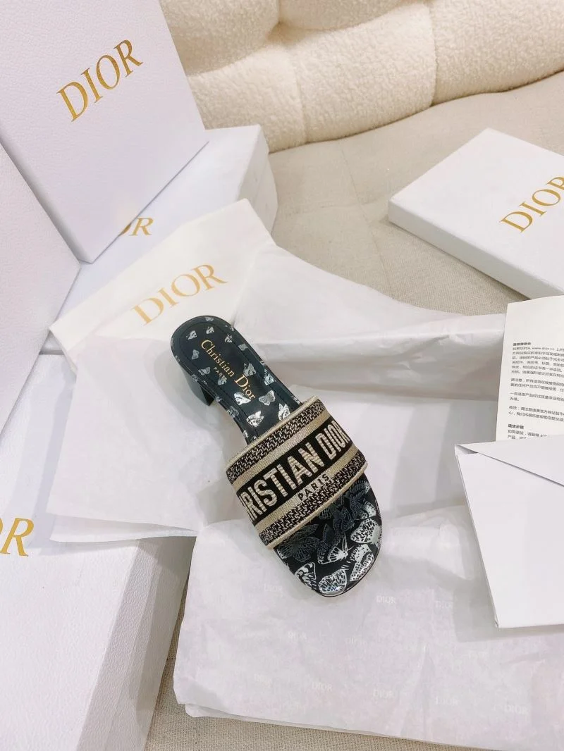 Brand-authenticated Christian Dior Slippers