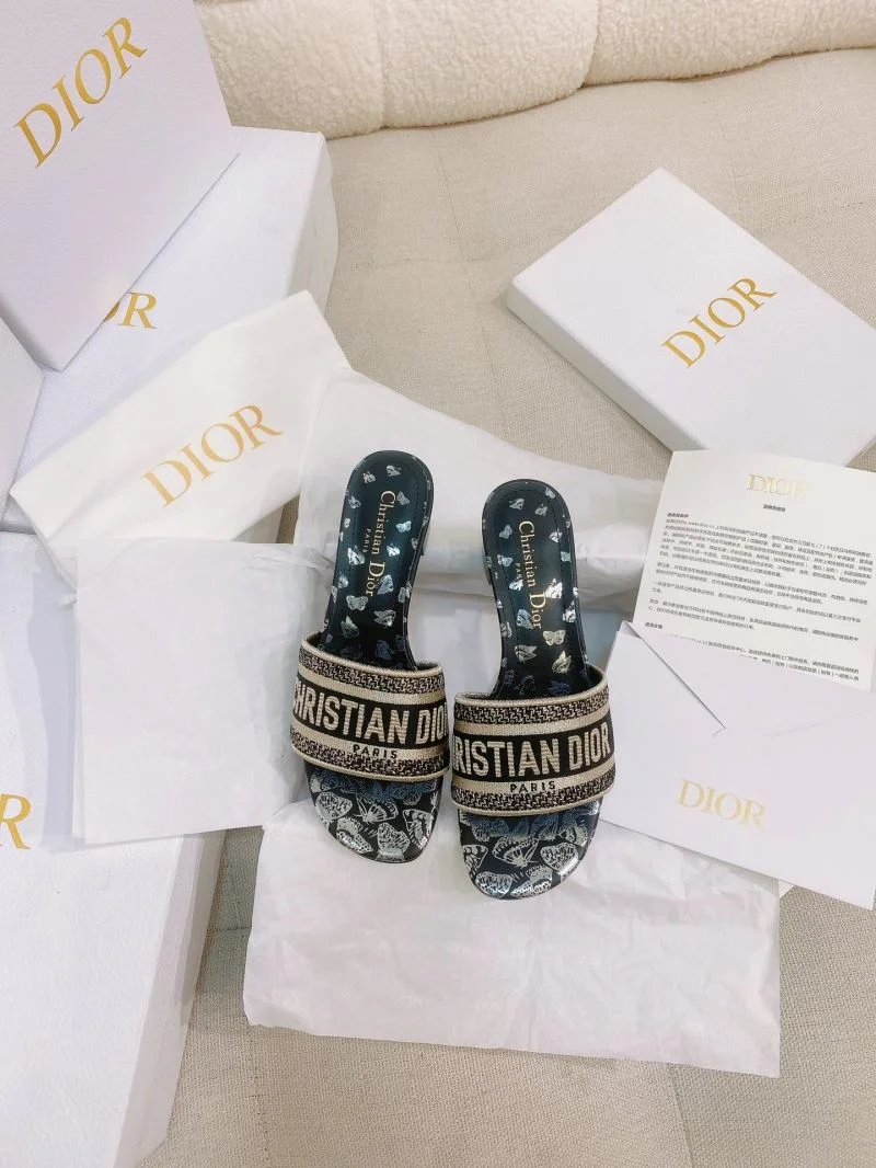 Brand-authenticated Christian Dior Slippers
