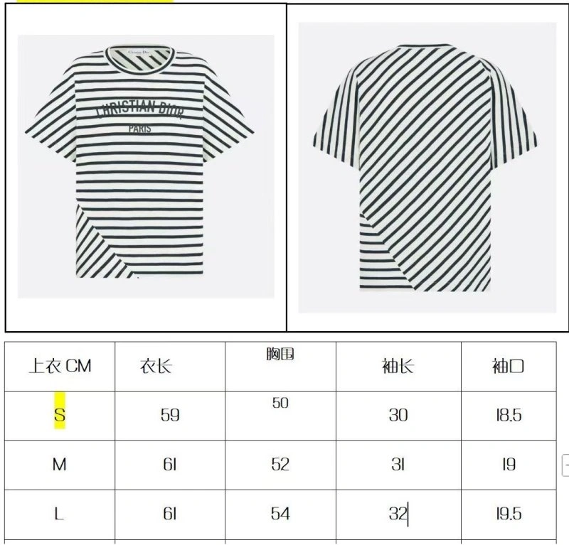Accurate model Christian Dior T-Shirts