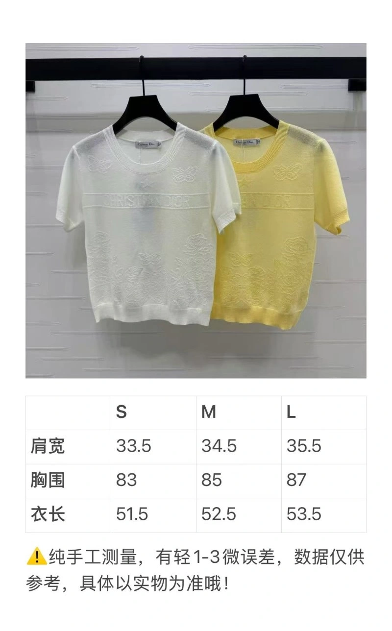 Accurate model Christian Dior T-Shirts