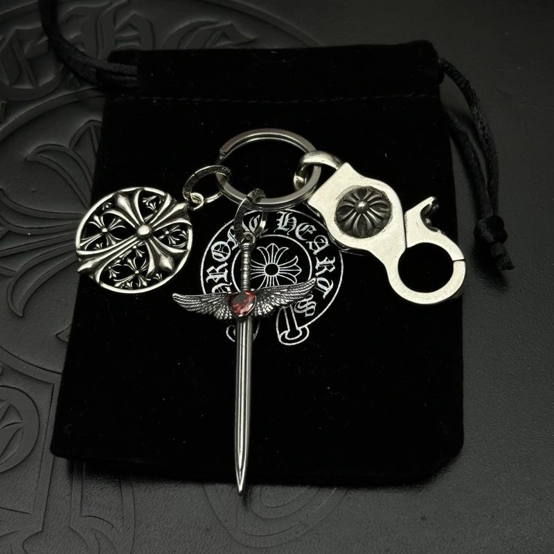 Brand-authenticated Chrome Hearts Keychains