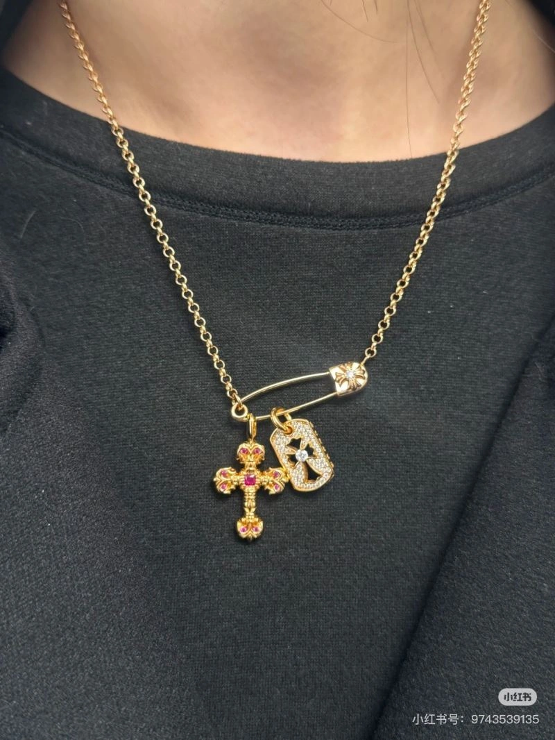 Indistinguishable Chrome Hearts Necklaces