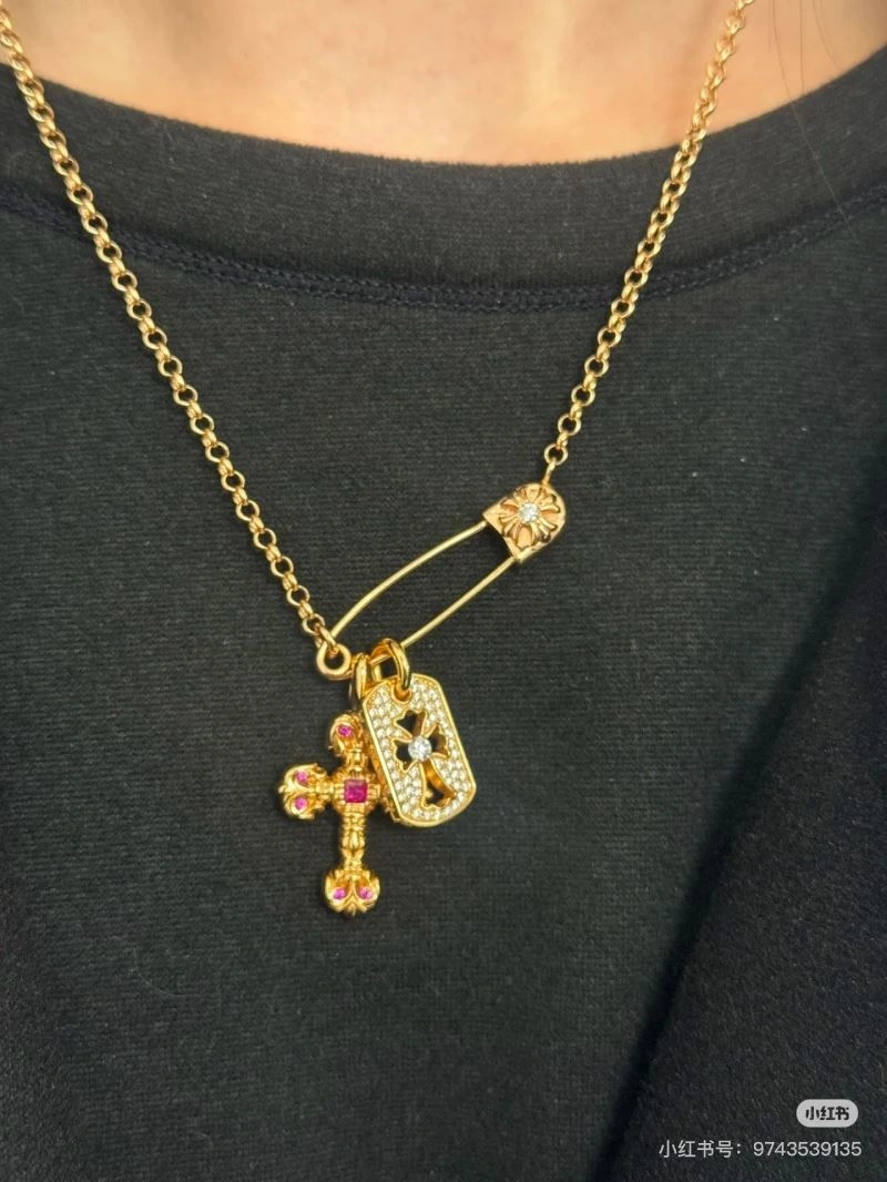 Indistinguishable Chrome Hearts Necklaces