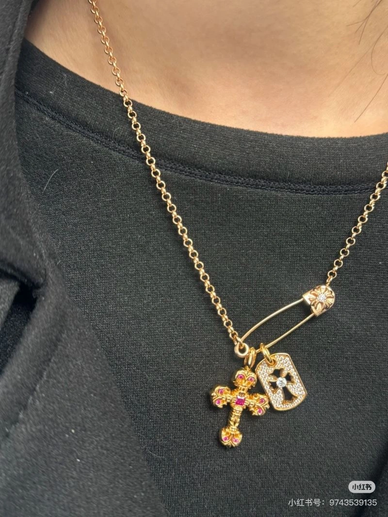 Indistinguishable Chrome Hearts Necklaces
