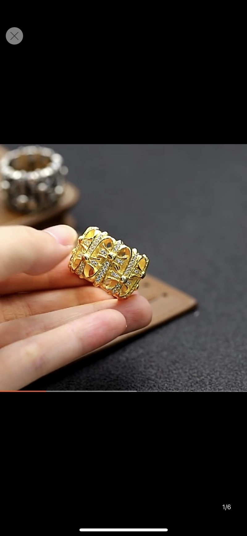 Indistinguishable Chrome Hearts Rings