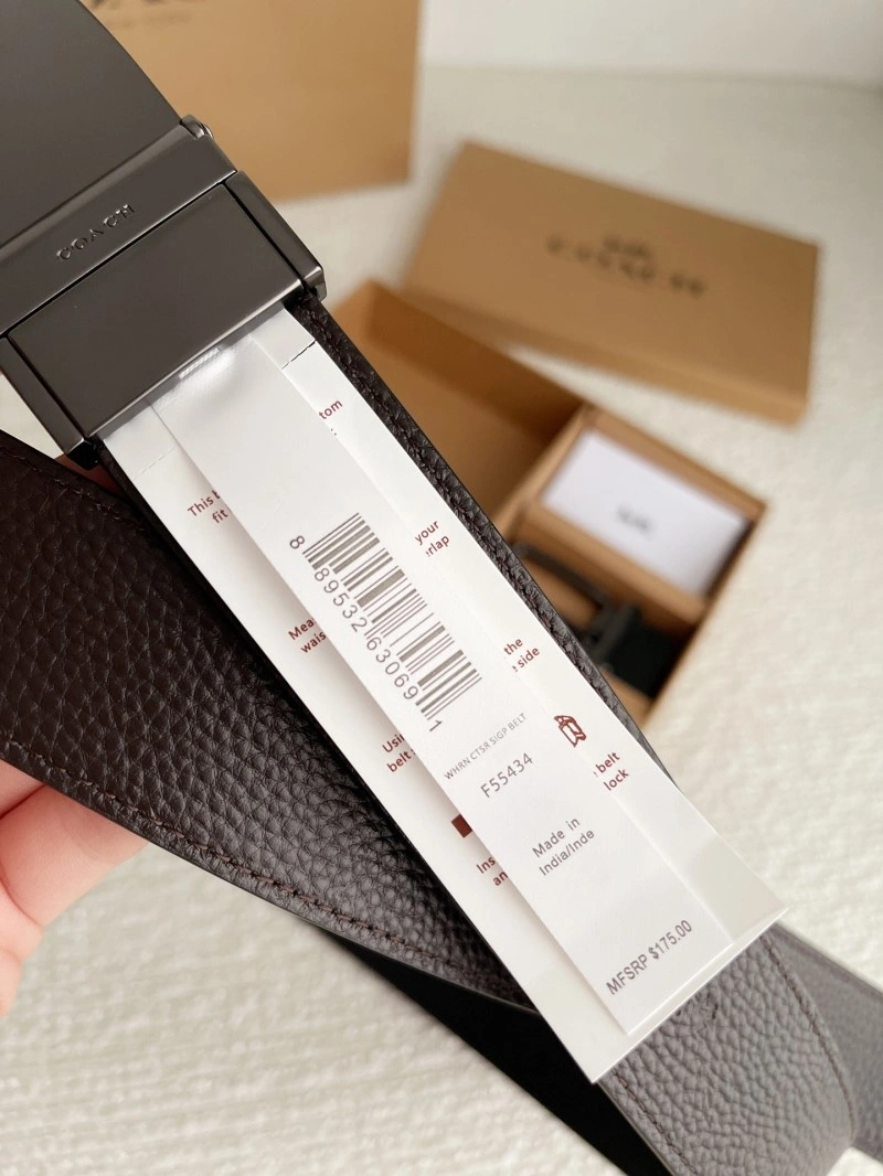 Brand-authenticated Coach Belts