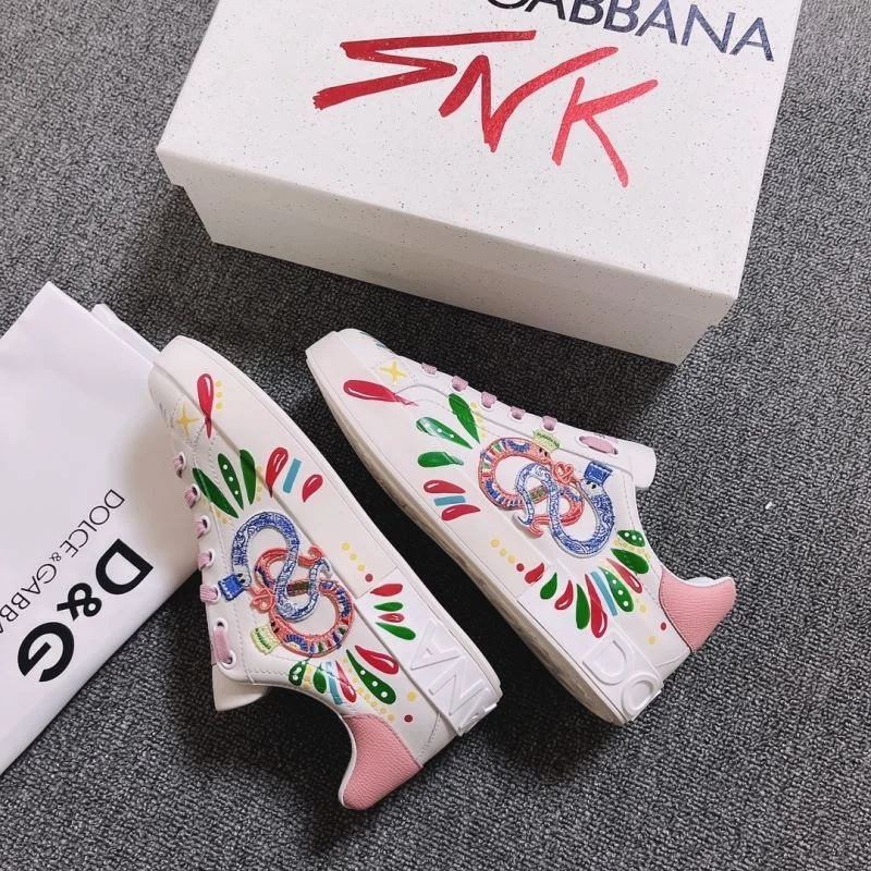 Brand-authenticated Dolce Gabbana Low Shoes